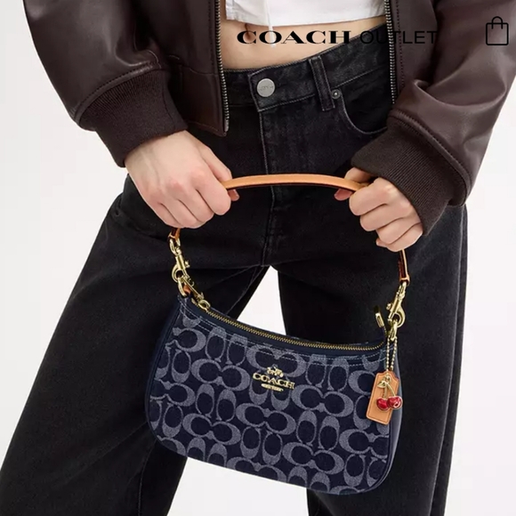 Coach | Bags | Coach Teri Shoulder Bag In Signature Denim | Poshmark